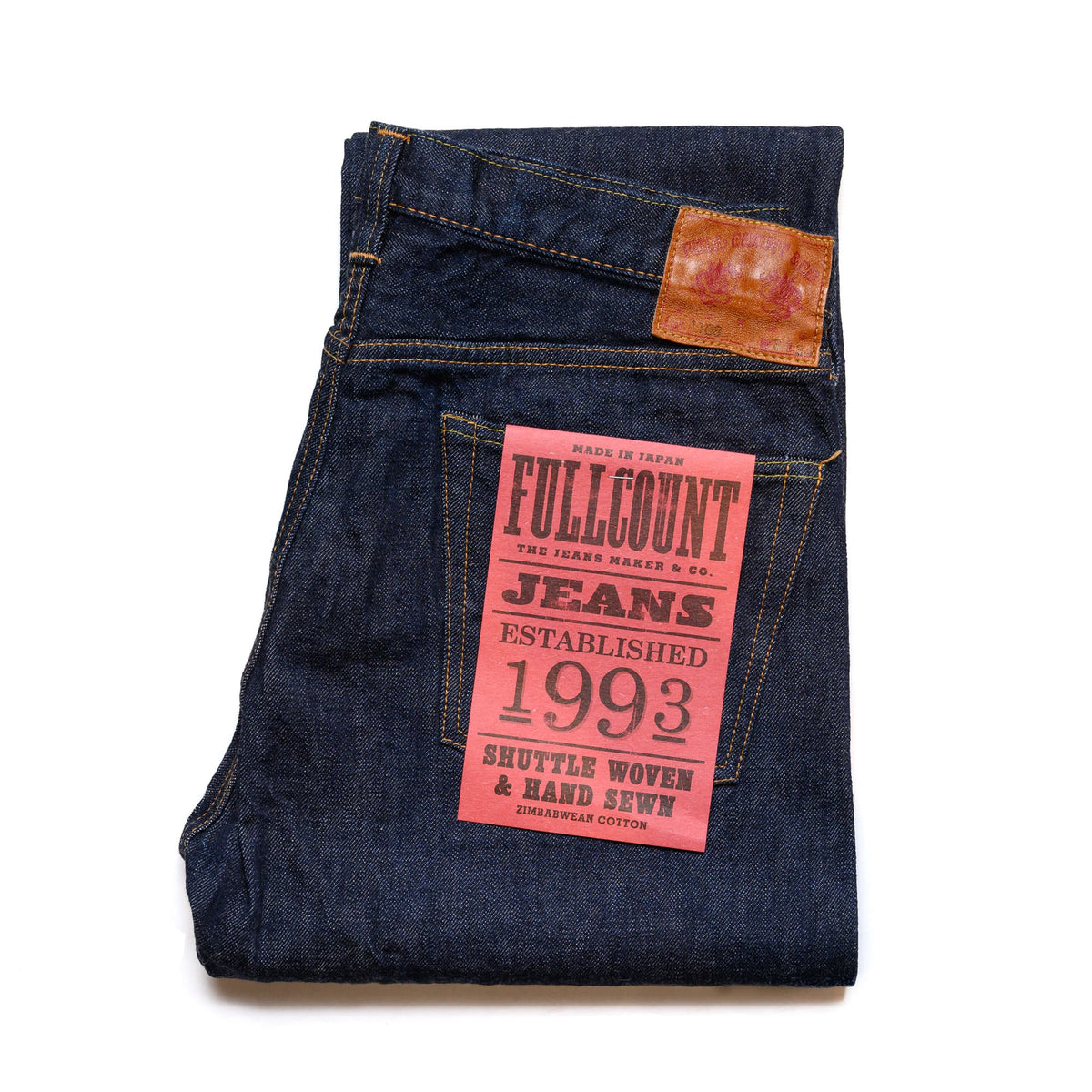 Full Count 1108W Slim Straight 13.75oz Selvedge Denim | BlackBlue
