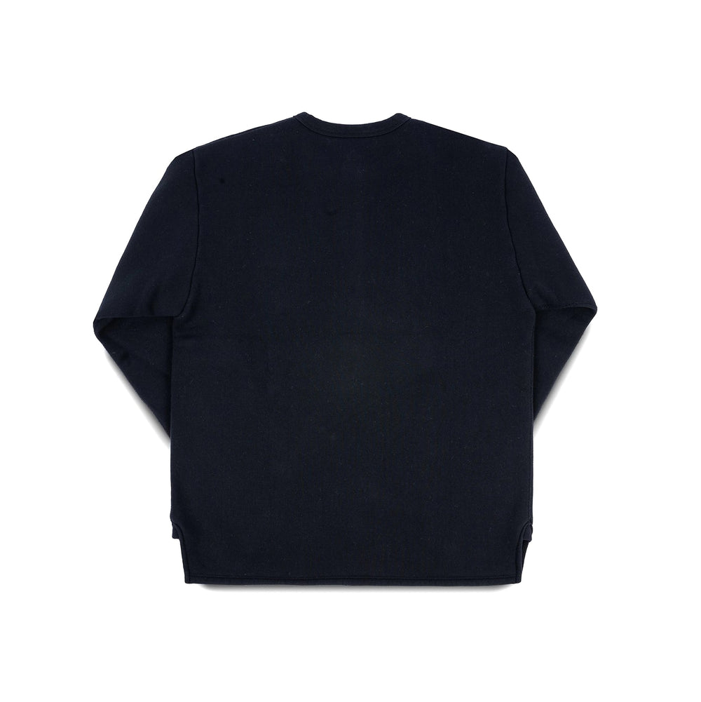 Iron Heart IHTL-2401-BLK 11oz Henley Long Sleeved Sweater - Black ...