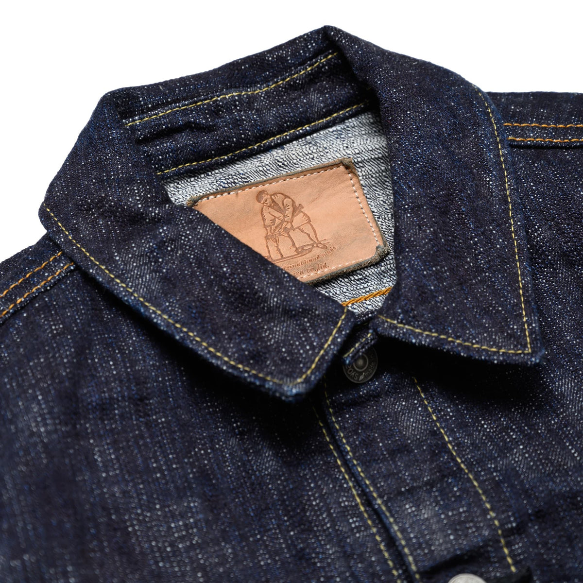 Pure Blue Japan 6112 Double Slub 16oz Type III Jacket | BlackBlue
