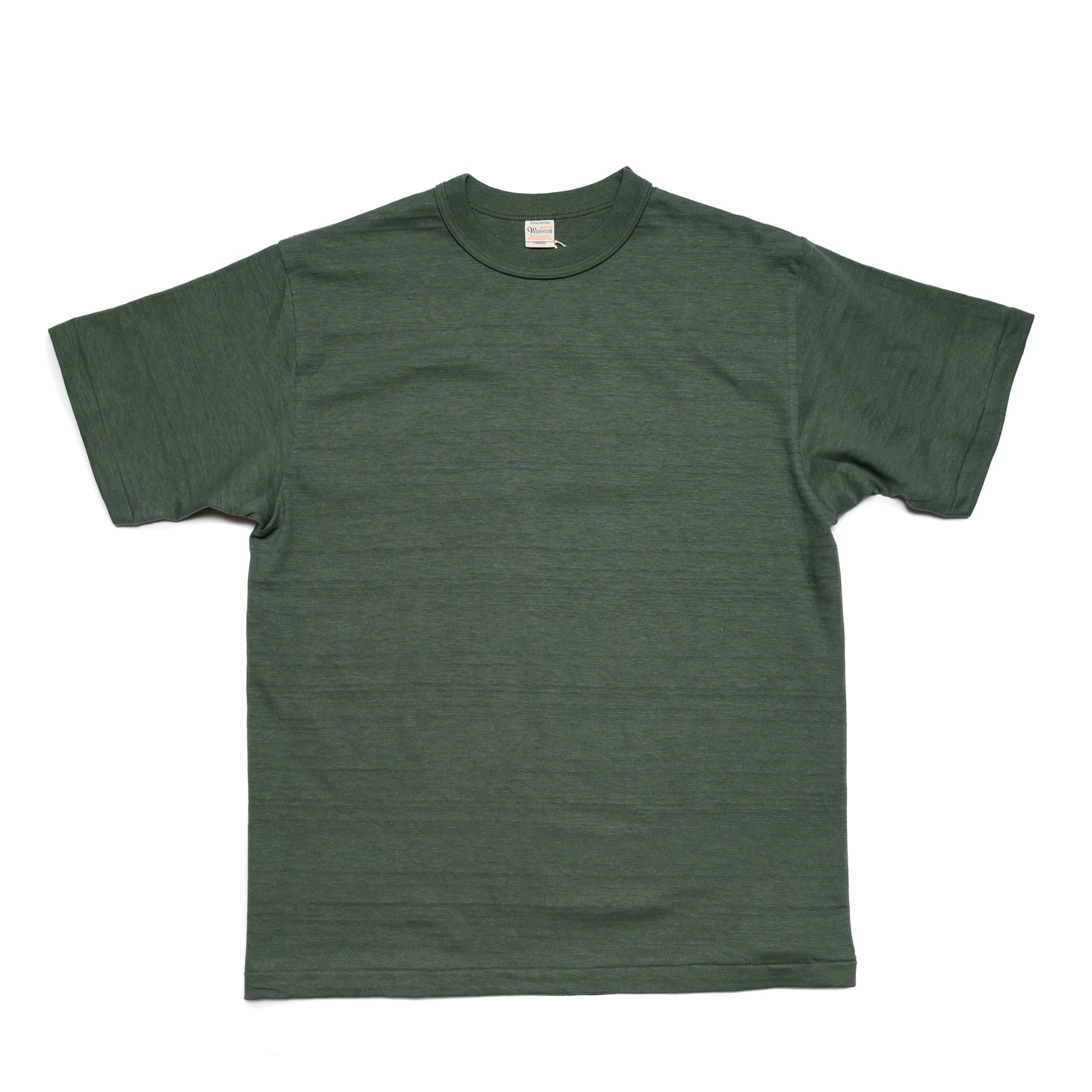 Warehouse | 4601 Cotton Tee | Green | BlackBlue